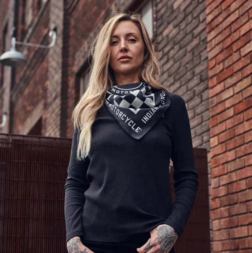 Checkerboard Bandana - Black/White — Motorsports HQ