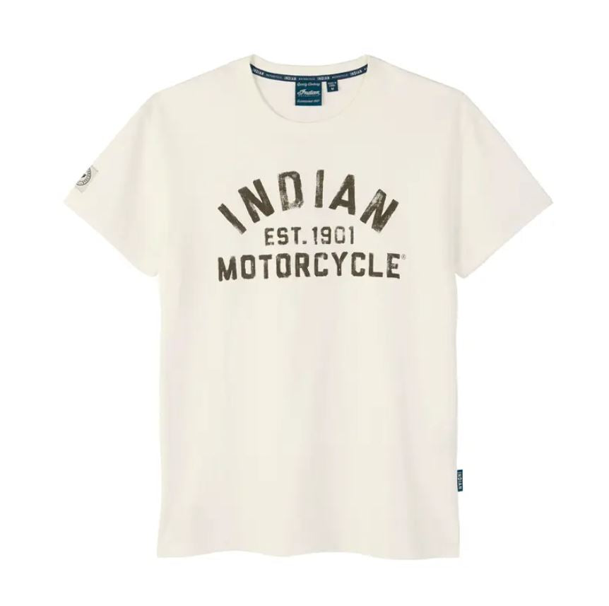 EST. 1901 Block Printed T-Shirt - White — Motorsports HQ