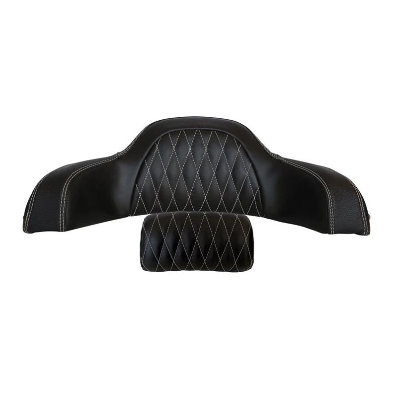 Genuine Leather Quilted Trunk Passenger Backrest Pad - Black ...