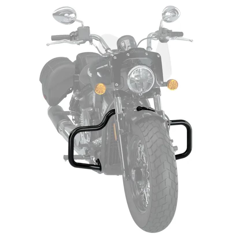 Indian Motorcycle Steel Front Highway Bars Black - Scout — Motorsports HQ