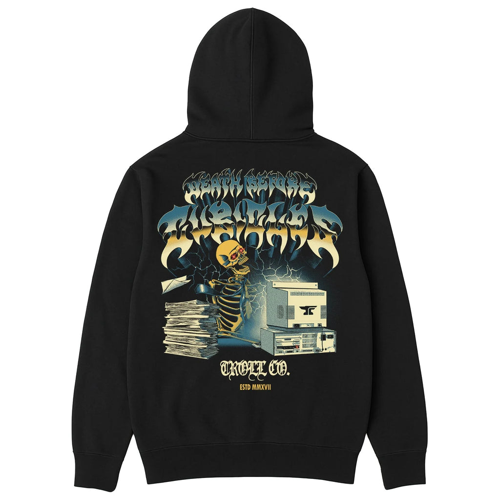 Death Before Cubicles Hoodie - Black — Motorsports HQ