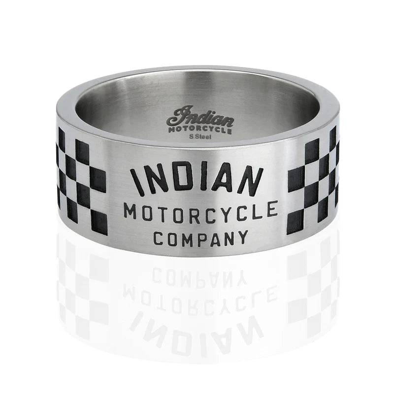IMC Men's Speedway Checkered Band Ring — Motorsports HQ